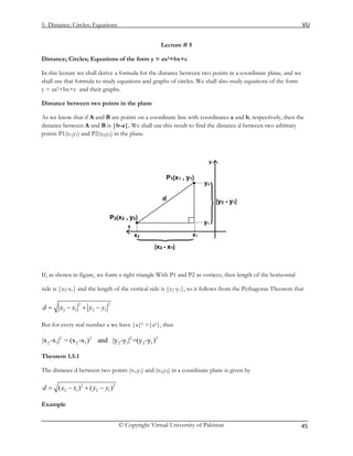 Mth101 handouts 1_45 | PDF