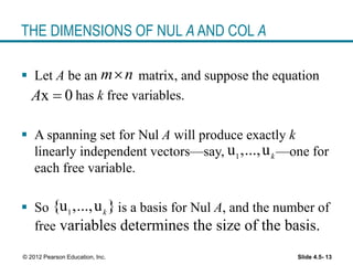 MTH285-CH4.5-lecture vector spaces and .ppt | Maps & Navigation