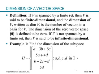 MTH285-CH4.5-lecture vector spaces and .ppt | Maps & Navigation