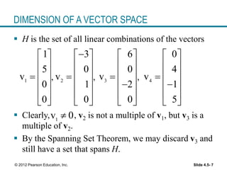 MTH285-CH4.5-lecture vector spaces and .ppt | Maps & Navigation