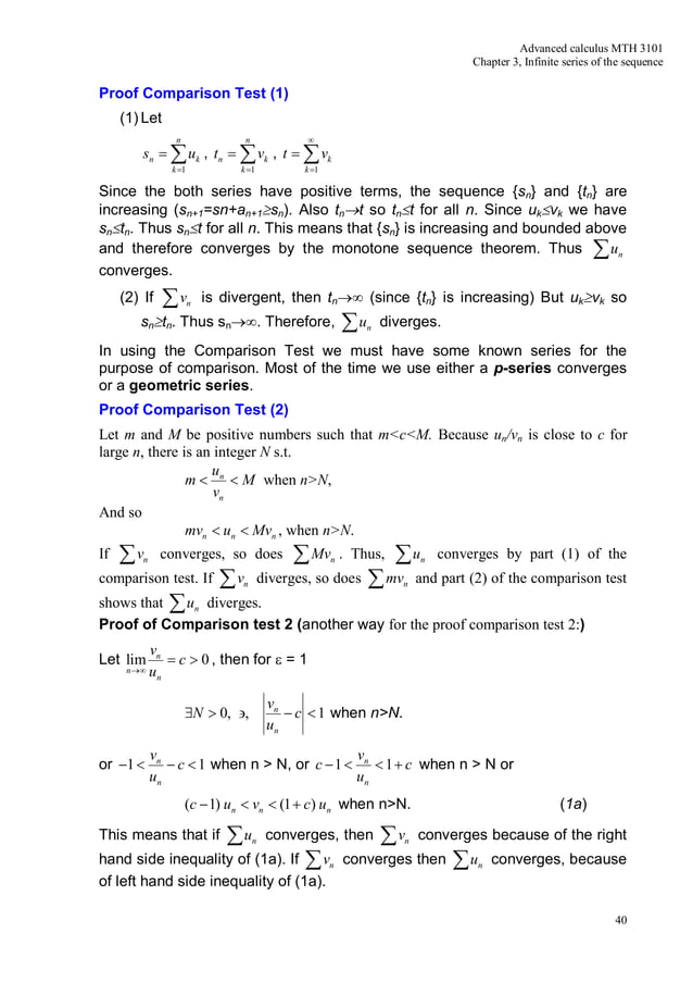 Mth3101 Advanced Calculus Chapter 3 | PDF | Physics | Science