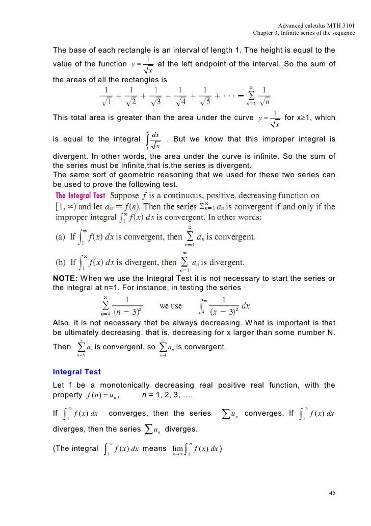 Mth3101 Advanced Calculus Chapter 3