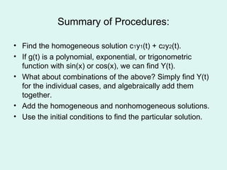 Differential Equations Lecture: Non-Homogeneous Linear Differential ...