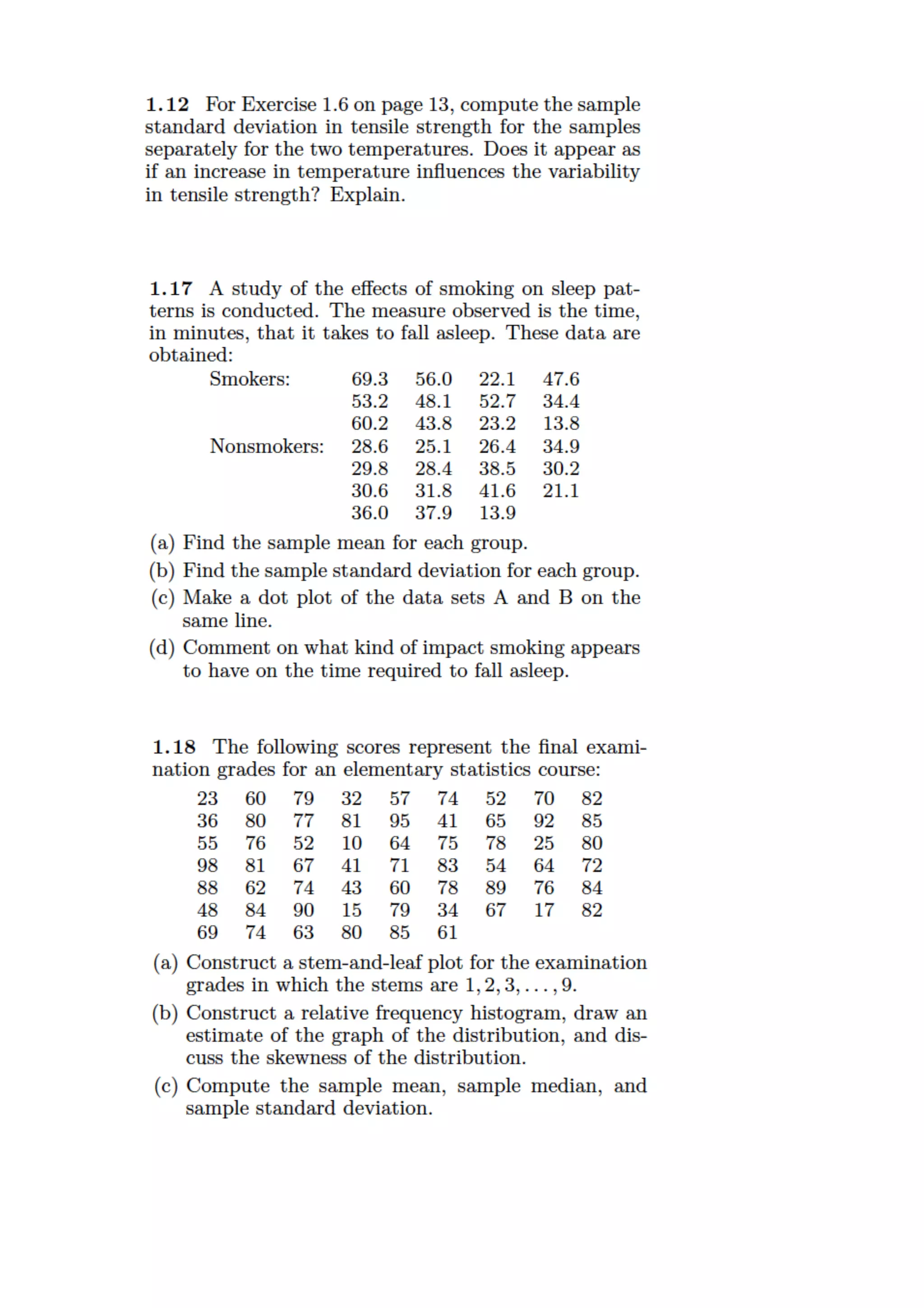 Mth3401 tutorial 1 | PDF