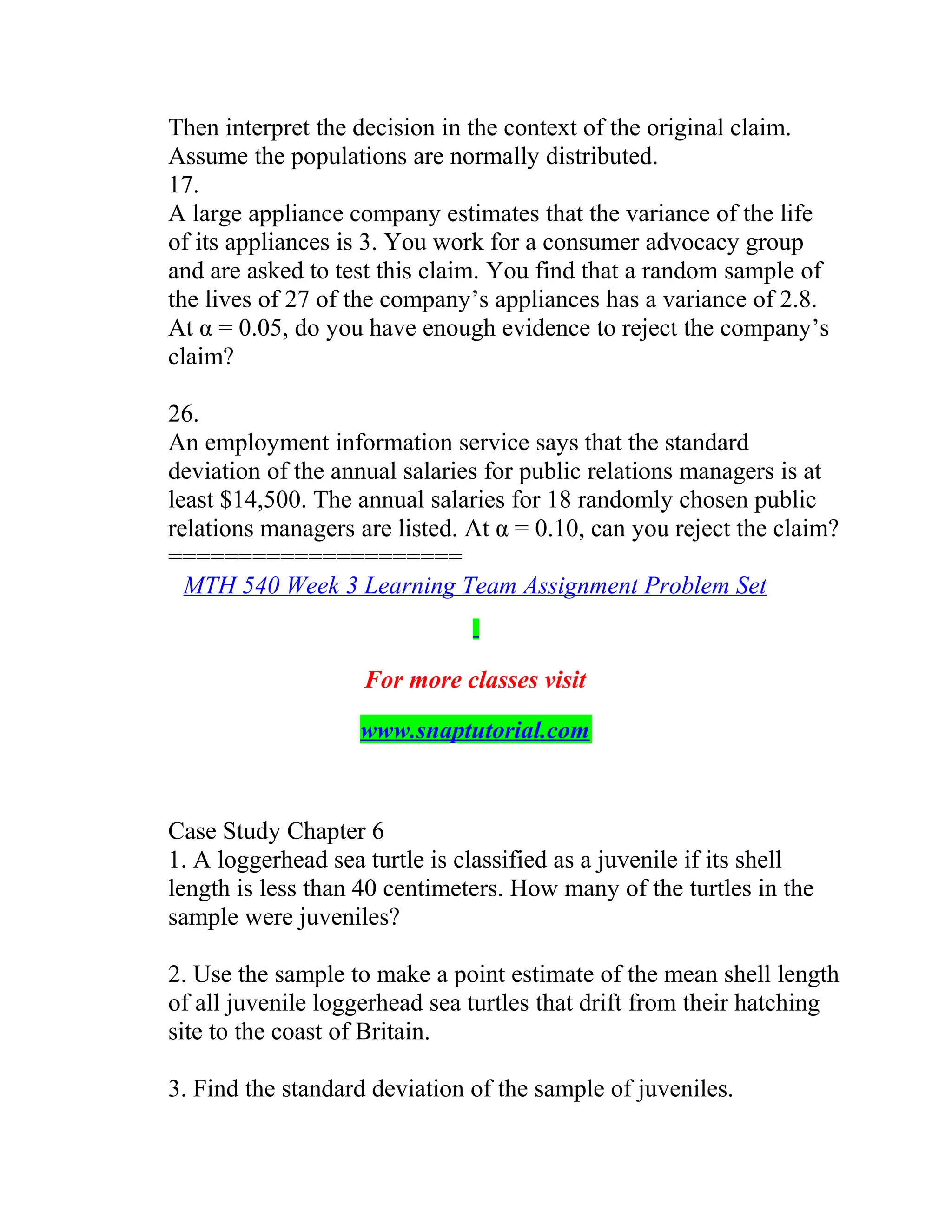 Mth 540 Massive Success / snaptutorial.com