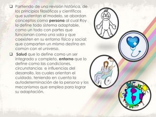 modelo de adaptacion callista roy | PPTX