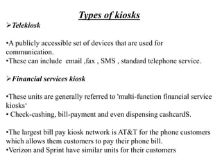 TECHNOLOGY IN KIOSK | PPTX