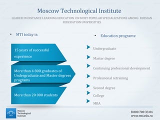 MTI presentation (abridged version) | PPT | Professional School | Postgraduate Education