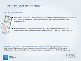 MTI presentation (abridged version) | PPT | Professional School | Postgraduate Education