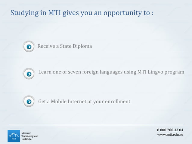 MTI presentation (abridged version) | PPT | Professional School | Postgraduate Education