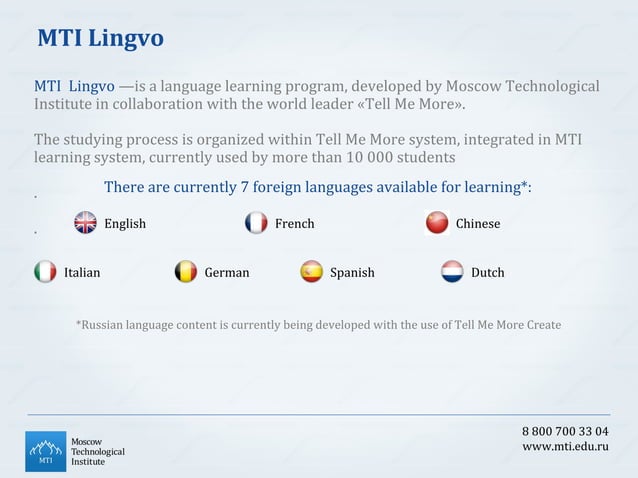 MTI presentation (abridged version) | PPT | Professional School | Postgraduate Education