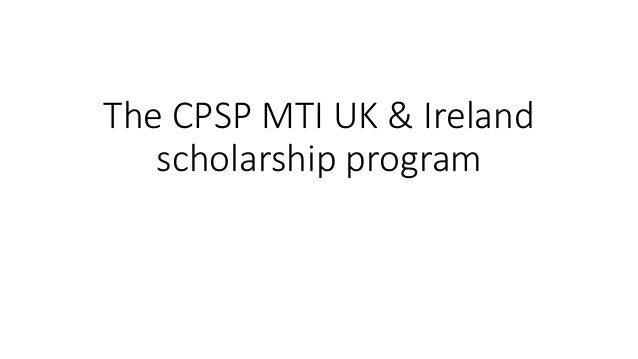 Mti Uk international fellowship program | PPTX