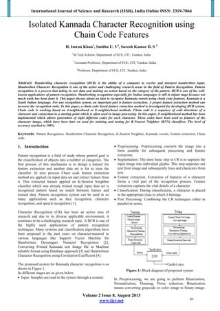 Isolated Kannada Character Recognition using Chain Code Features | PDF
