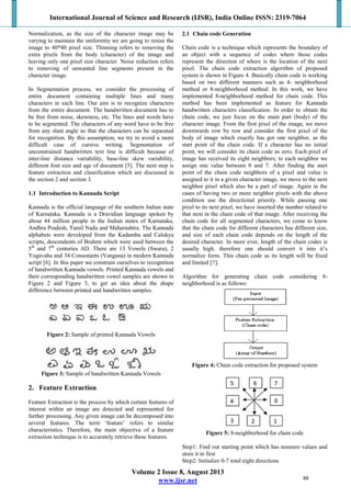 Isolated Kannada Character Recognition using Chain Code Features | PDF
