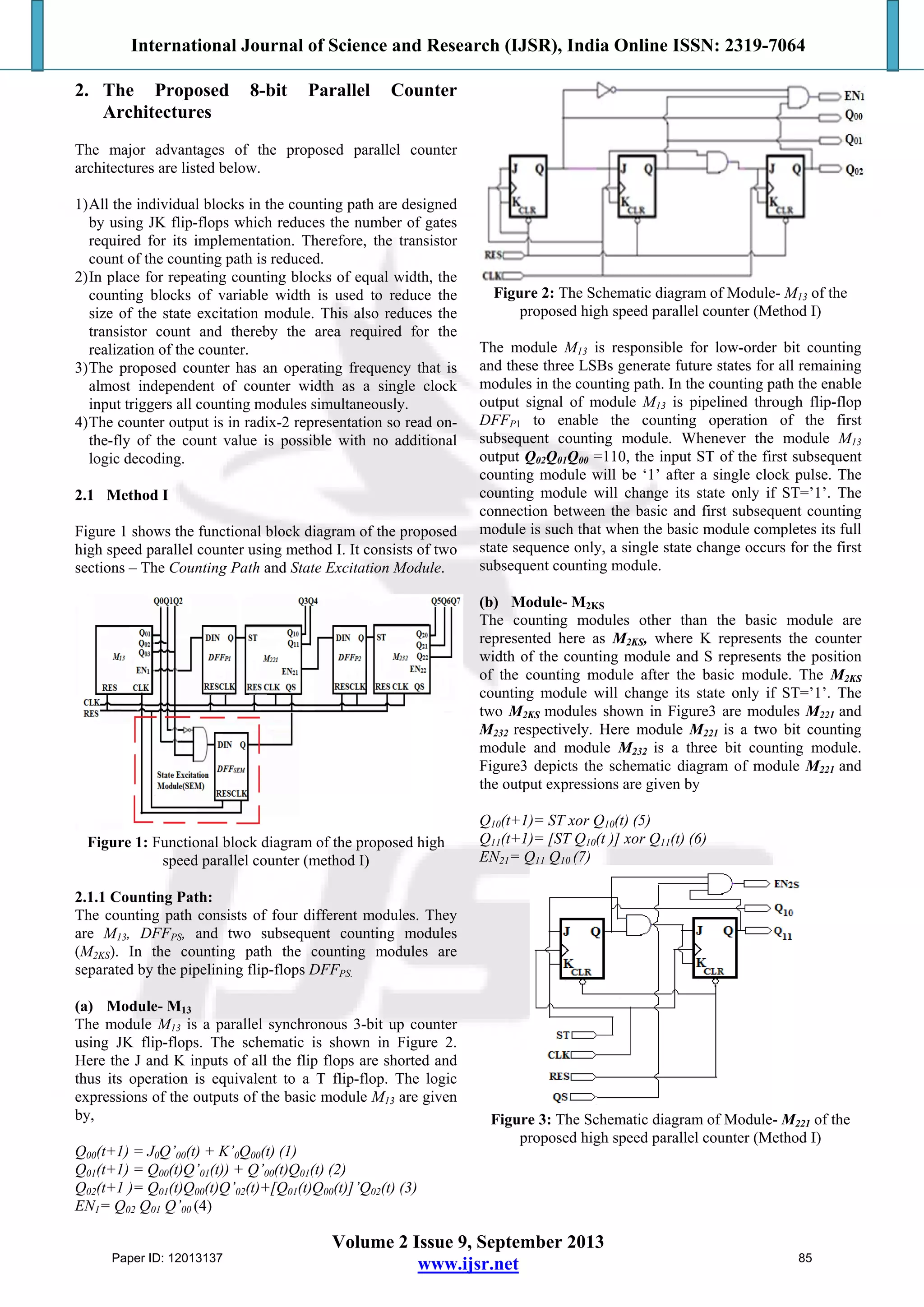 High Speed 8-bit Counters using State Excitation Logic and their ...
