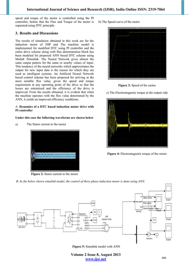 Artificial Neural Network Based Speed and Torque Control of Three Phase Induction Motor | PDF