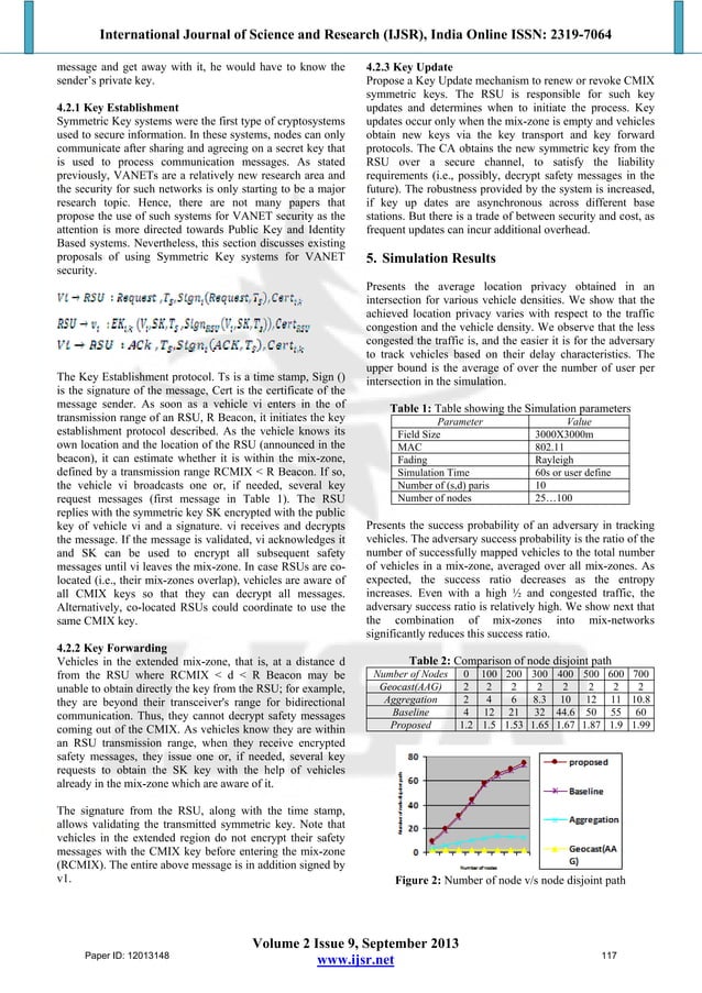 Security In Vehicular Ad Hoc Networks Through Mix Zones Based Privacy Pdf