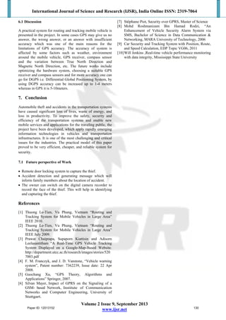 Vehicle Tracking System Using GPS | PDF