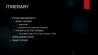 Computer and robot ethics | PPTX