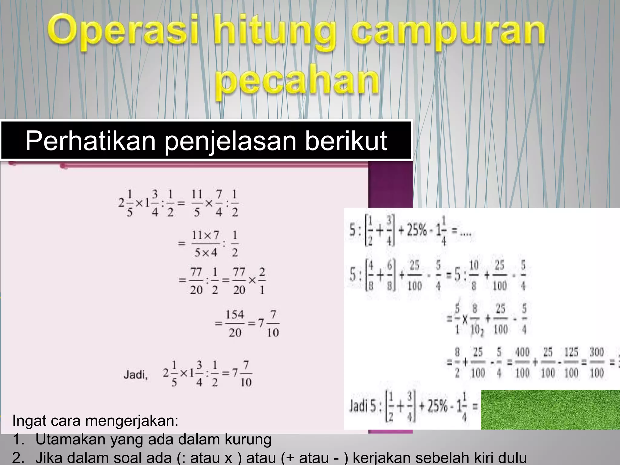 Operasi Hitung Campuran (4) kelas 6 | PPTX