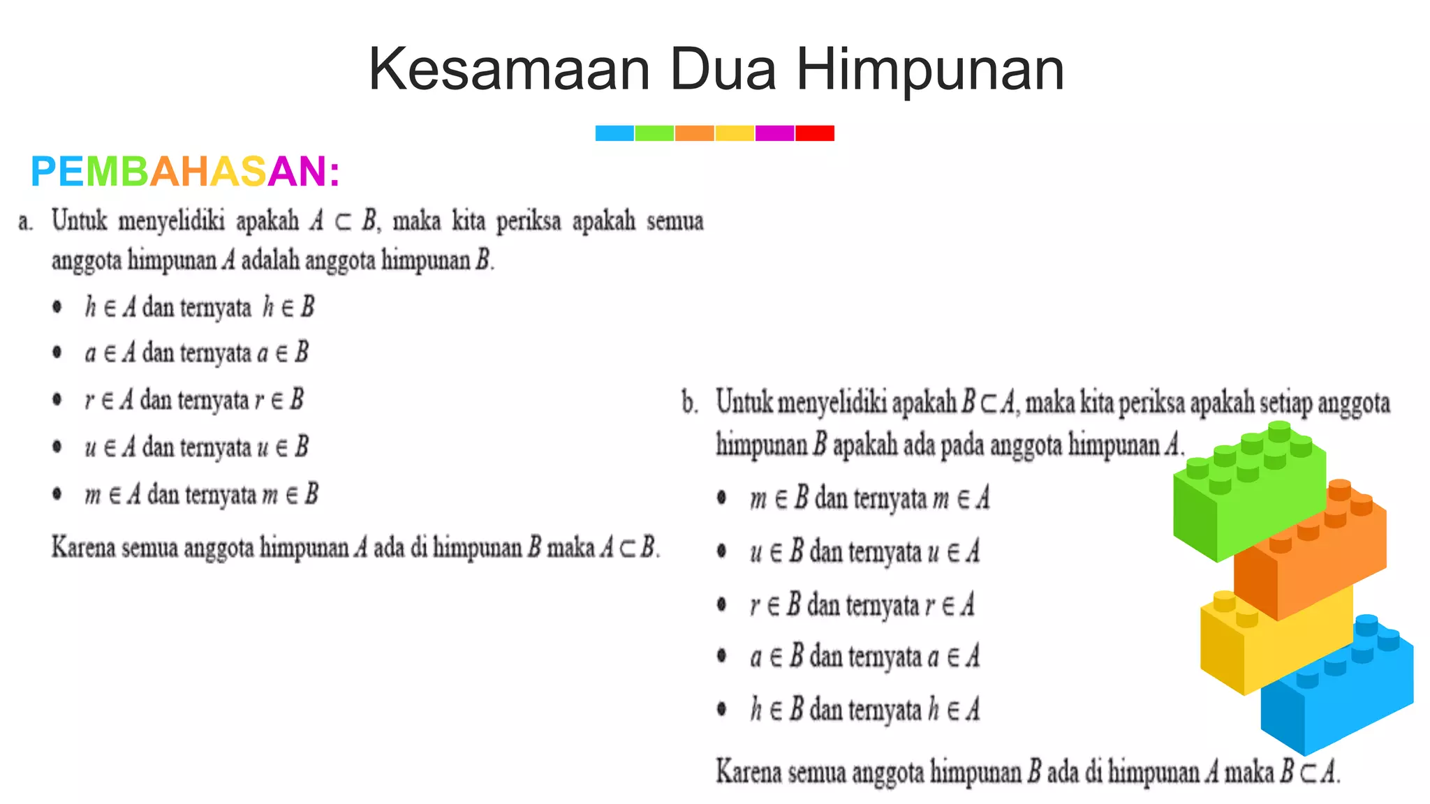 Mtk 7 HIMPUNAN (kuasa & kesamaan dua himpunan) pertemuan 5 | PPT