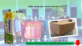 BAHAN PRESENTASI MTK BALOK PADA PPG TAHUN 2024 | PPTX
