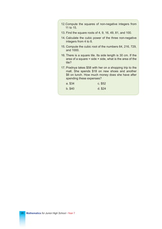 Math Chapter 1 - Integers | PDF