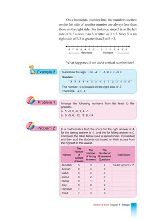 Math Chapter 1 - Integers | PDF