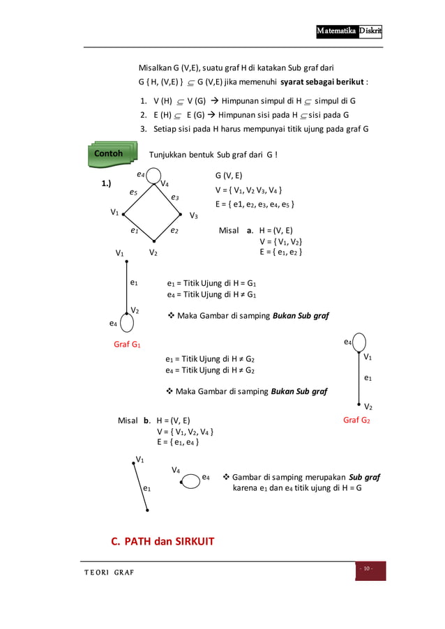 Teori Graf - Mtk Diskrit | DOCX