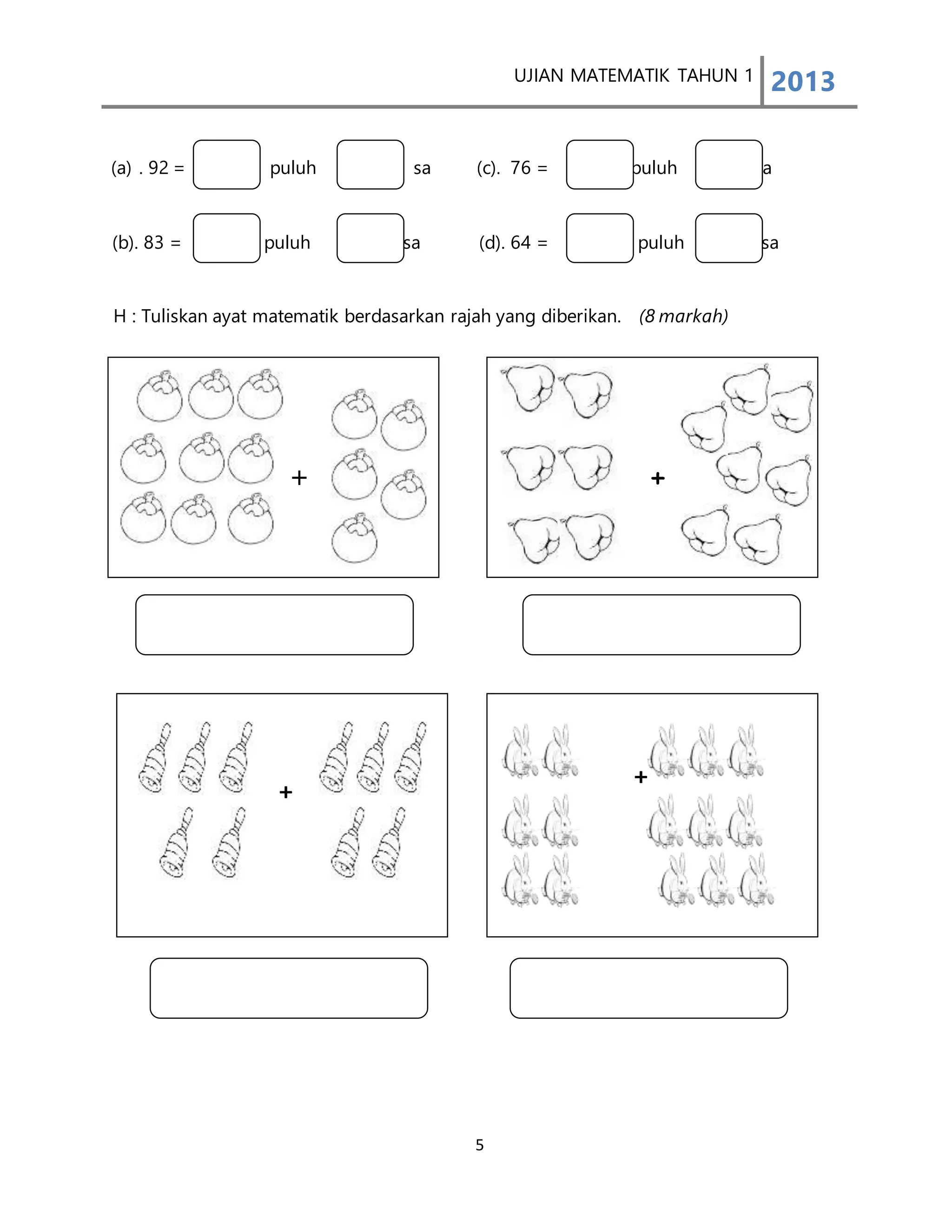 Mt kertas 1 thn 1 | PDF