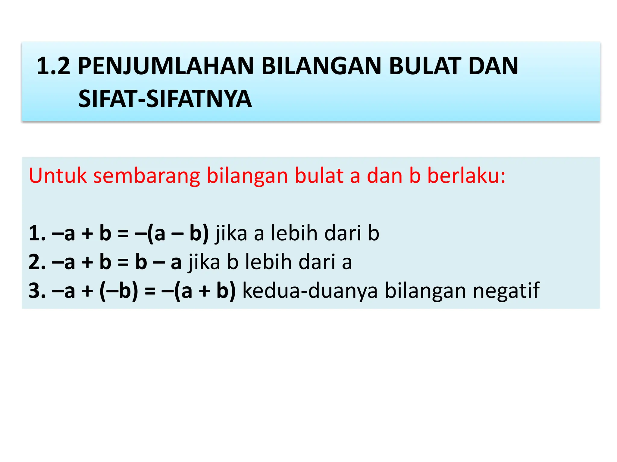 MTK Kelas VII - Bab 1 Bilangan Bulat dan Pecahan.ppt | Free Download