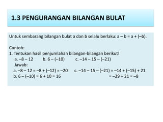 MTK Kelas VII - Bab 1 Bilangan Bulat dan Pecahan.ppt