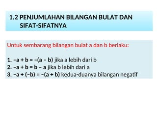 MTK Kelas VII - Bab 1 Bilangan Bulat dan Pecahan(1).ppt