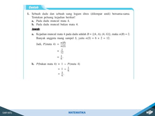 Matematika Kelas VIII - BAB 10 Peluang.pptx