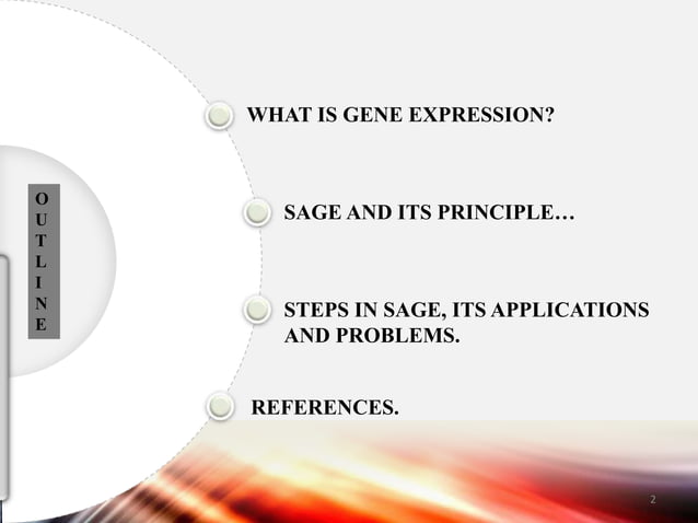 SAGE (Serial analysis of Gene Expression) | PPTX | Chemistry | Science