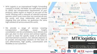 MTK LOGISTICS | PPT