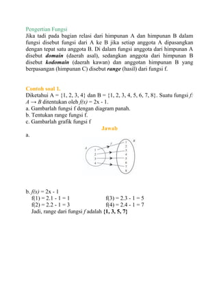 Mtk relasi dan fungsi XI.AK3