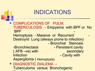 Surgery for pulmonary tuberculosis | PPT