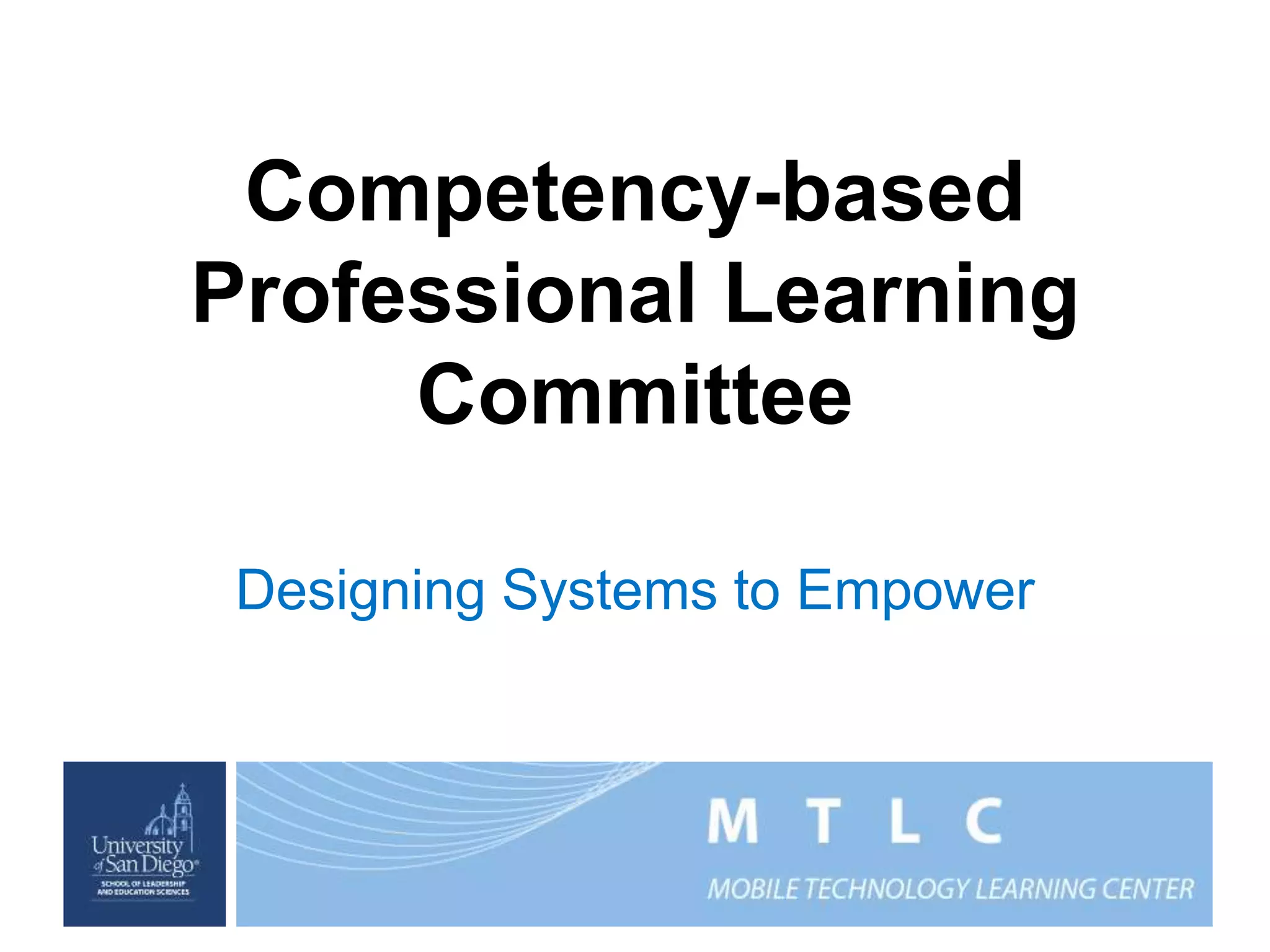 Competency Based Professional Learning | PPT