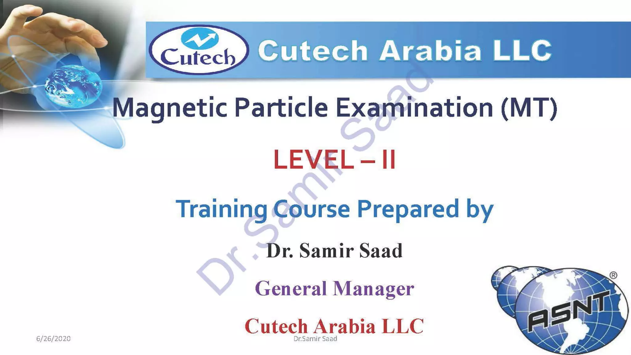 ASNT Magnetic Particle Testing (MT) Notes-Dr. Samir Saad | PDF | Education