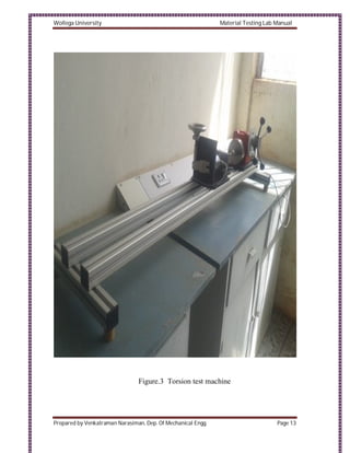Material Testing Lab Manual | PDF