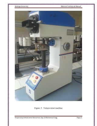 Material Testing Lab Manual | PDF