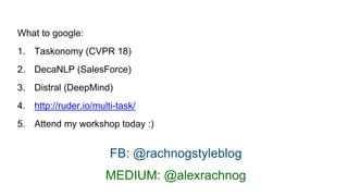 Multitask learning @ Data Science UA | PPT