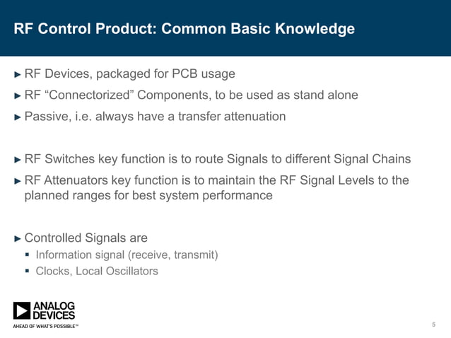RF Control Products Training Module | PPTX