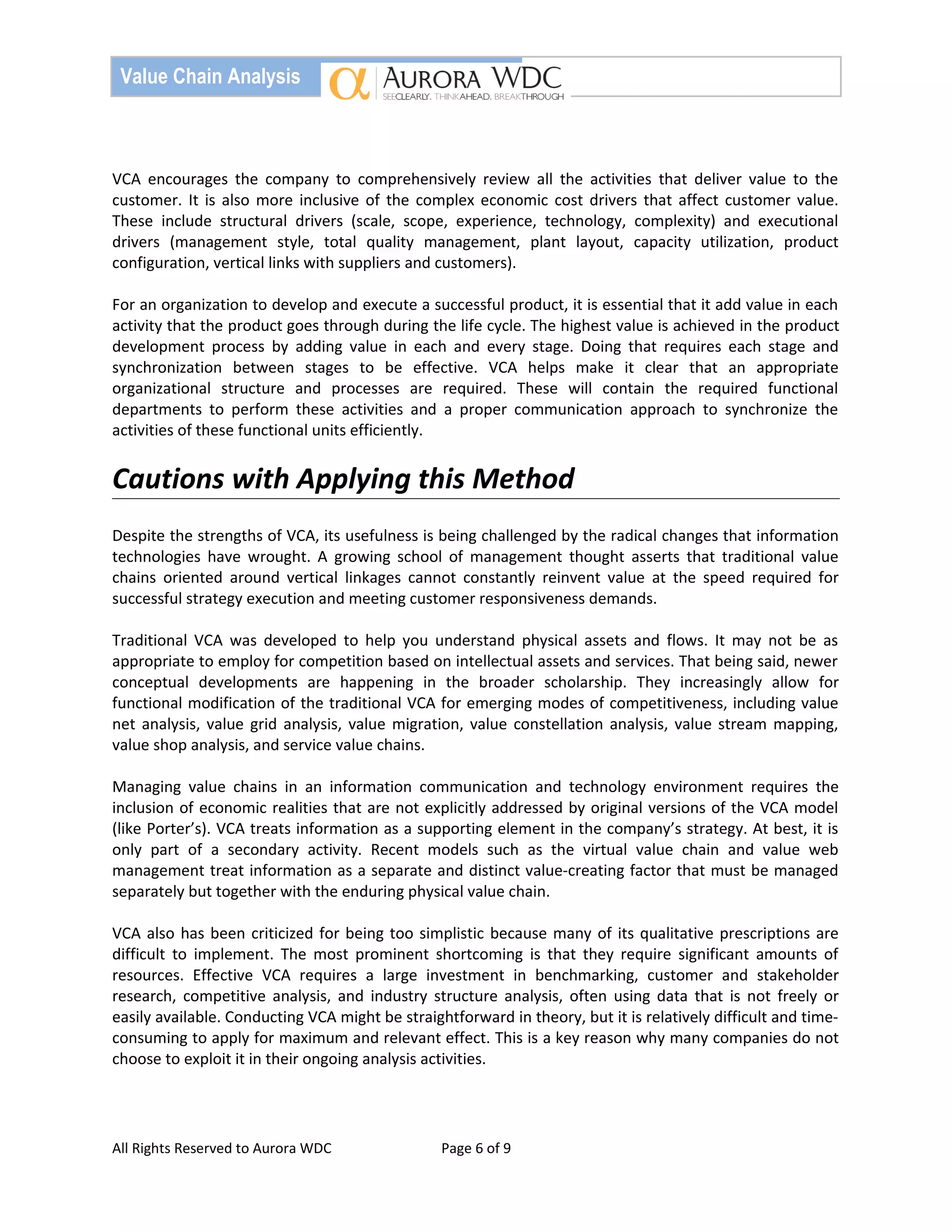 Mtm11 white paper value chain analysis | DOC