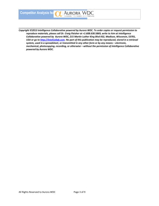 Mtm2 white paper competitor analysis (featuring the four corners) | DOC