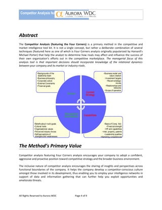 Mtm2 white paper competitor analysis (featuring the four corners) | DOC