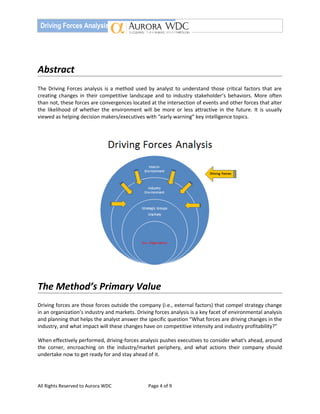 Mtm3 white paper driving forces analysis | PDF