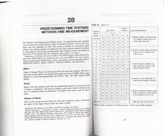 MTM Chapter - PMTS information about the MTM | PDF