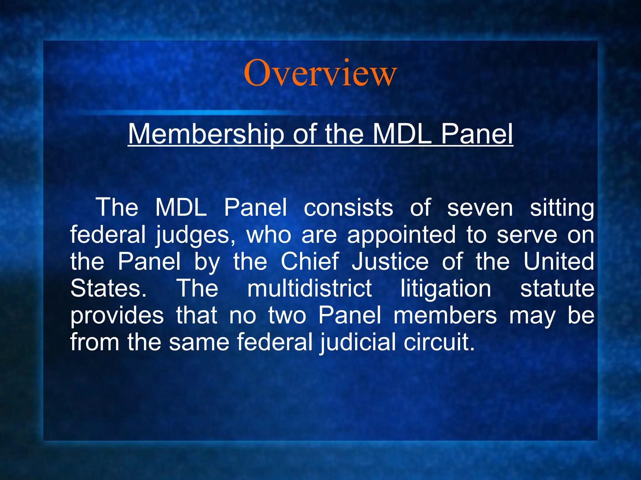 Mass Torts and Multidistrict Litigation (MDL) | PPT | Legal Services ...